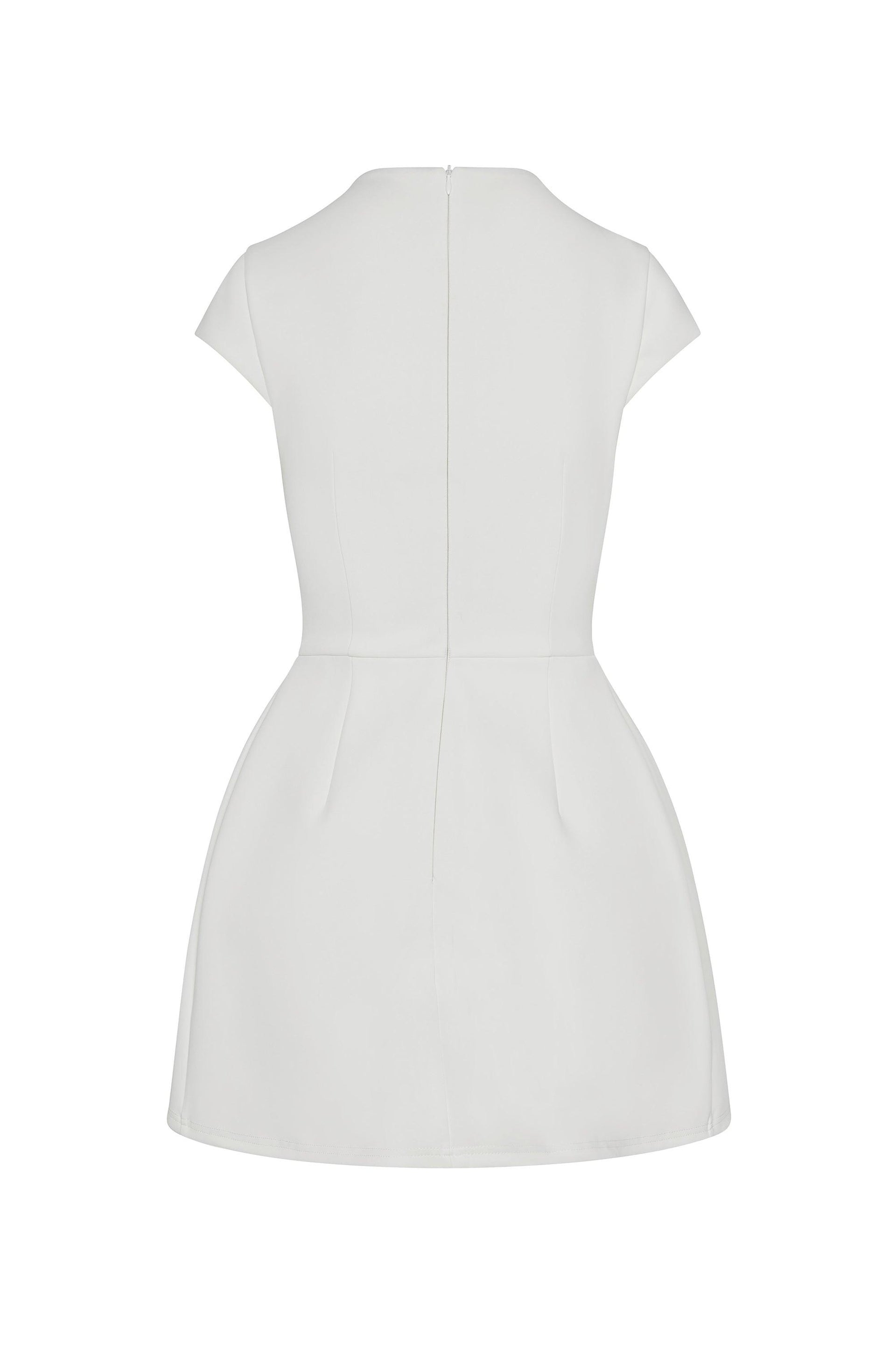 Cote Cap Sleeve Pocket Mini Dress - White – LEAU