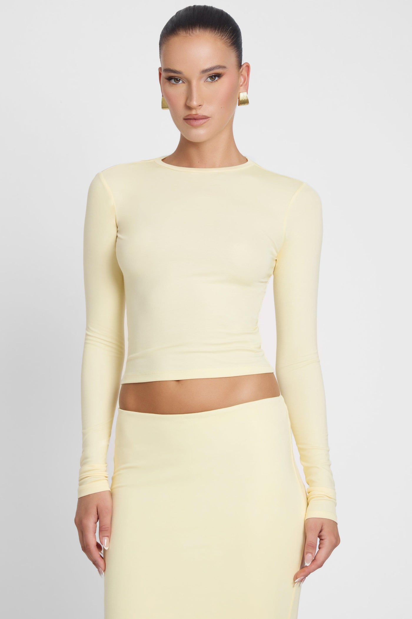 Everyday Jersey Long Sleeve Top - Yellow