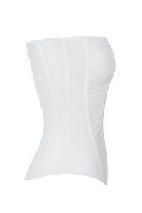 Muse Mesh Corset Top - White | LEAU